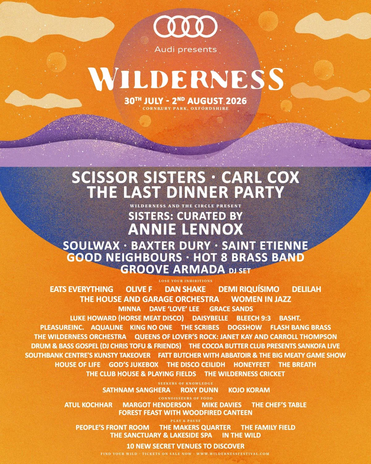 Wilderness Festival 2026 · Festivals · Festivals & Gigs