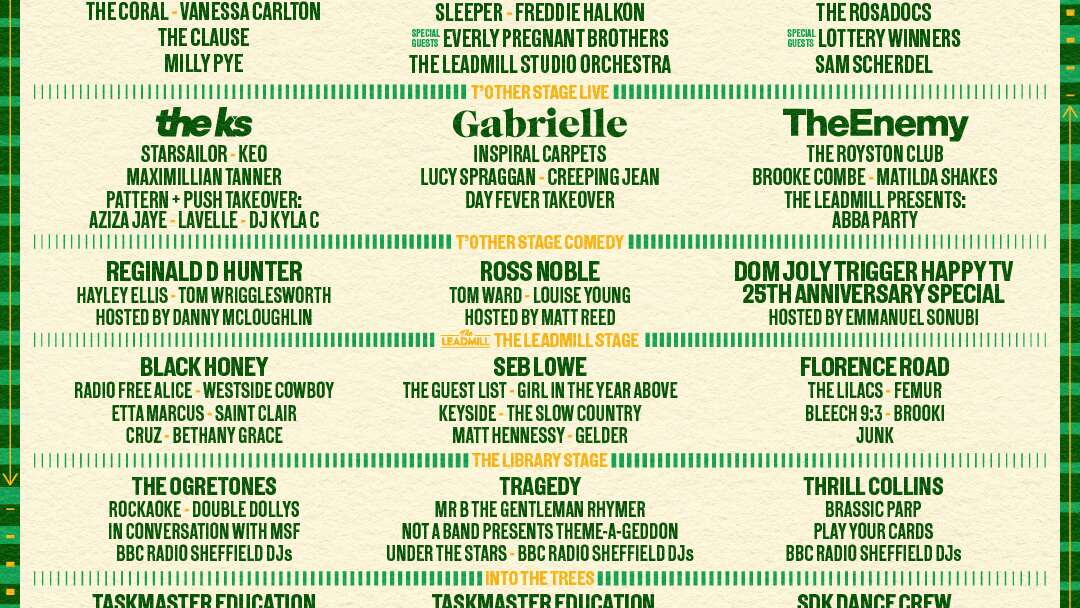 Tramlines 2026 Reveals Stage Splits as Taskmaster and Science Shows ...